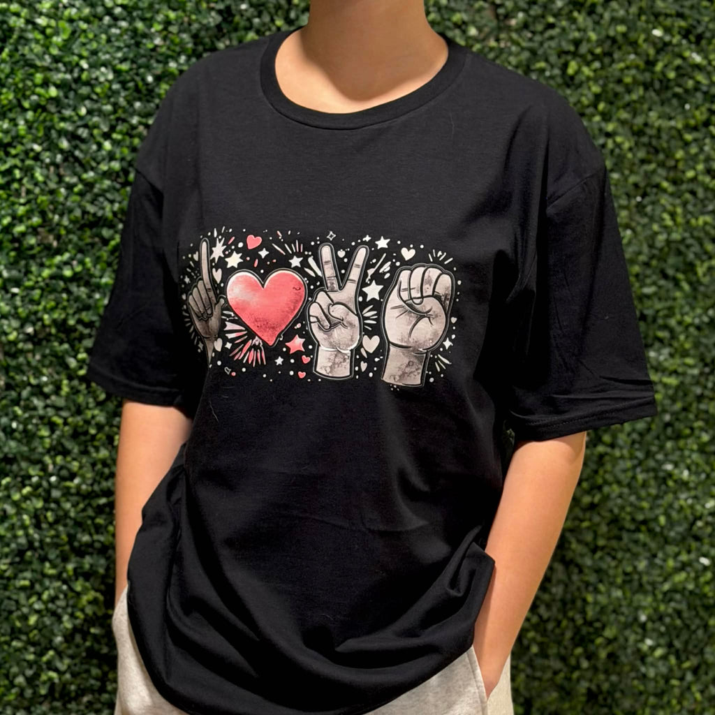 [PRE ORDER] LOVE in ASL - Unisex Crew Neck T-Shirt – James Jr & Jimmy Show